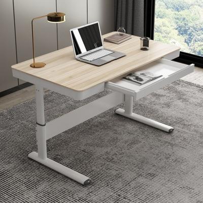 China Tabela de elevador de computador de escritório inteligente Altura elétrica personalizada ajustável em branco e preto à venda