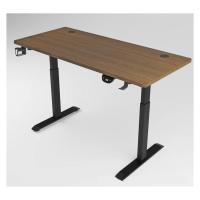 China Electric Height Adjustable Desk Custom Black Metal Extendable Book Table for Study for sale