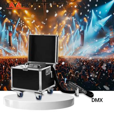 China Separated Snow Jet Machine with DMX512/RF Remote Control for Biodegradable Snowflakes and HEPA-Filtered Haze for sale