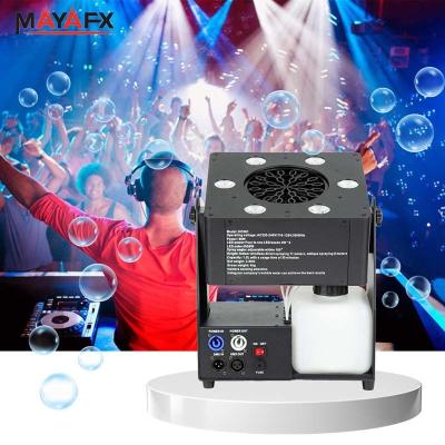 China Dual Bubble Blaster Machine with 180-Degree Adjustable Angle 12m High Bubbles and Quad-Color LED Lights for Events for sale