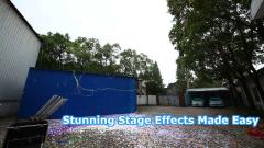 Powerful Stage Stadium Shot Confetti & Streamer Cannon Nine Shooting Tubes Driven by CO2