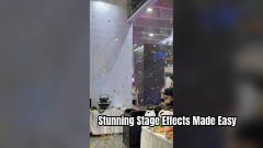 1800W Powerful Electric Confetti Machine Large Paper Blow Cannon CO2 Manual Control DMX512 Wedding