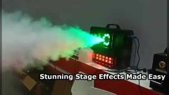 3000W Vertical  LED RGB Column Smoke Machine with 16x8W LEDs DMX Control