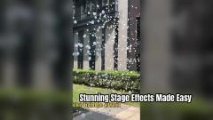 2000W LED RGB Electric Dry Ice Fog and Bubble Machine DMX Remote Control with 2 Eye Devices