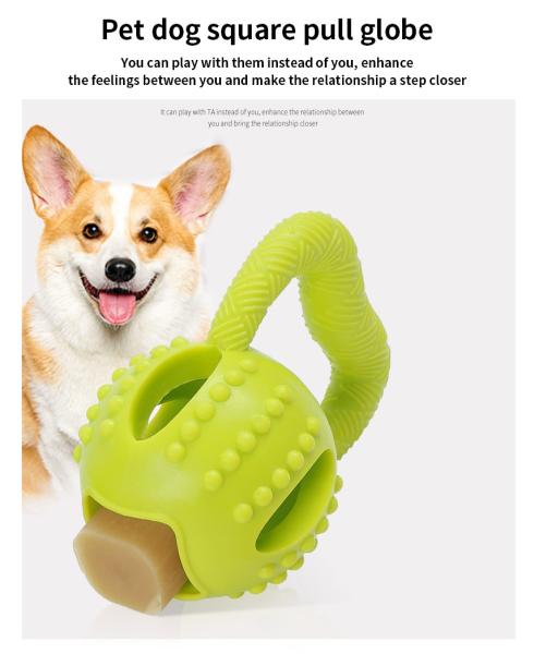 Quality TPR Pet Toys Interactive Training Toys Leaky Food Toy Comfort Dog Chew Ball for sale