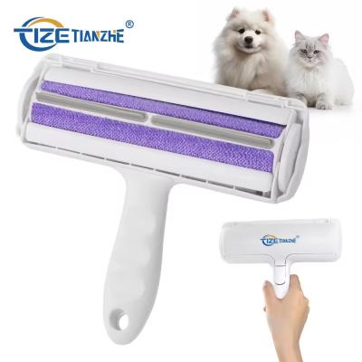Quality Reusable Pet Grooming Brush Couch Comb Self Cleaning Dog Hair Lint Roller Custom for sale
