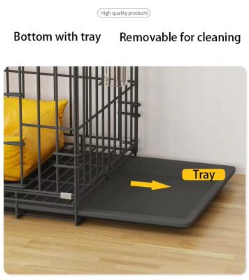 China Dog Cat Pet Training Products Bottomless Quadrate Stainless Steel Dog Cages for sale
