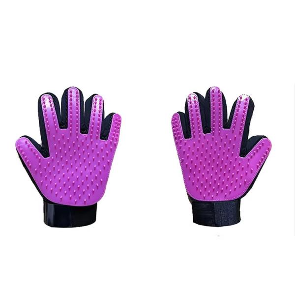 Quality Pet Hair Remover Glove Pet Grooming Glove Brush Deshedding Glove For Dogs And for sale