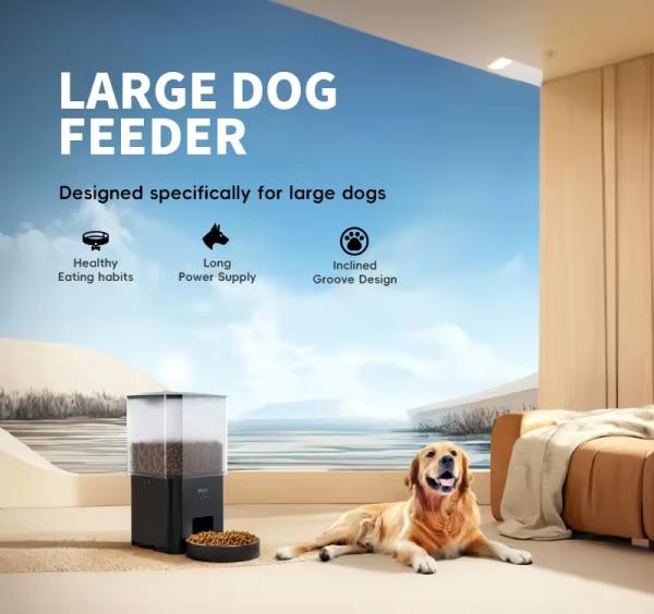 Quality Smart Tuya Remote Control Pet Feeder With Camera Automatic Dog Food Dispenser for sale