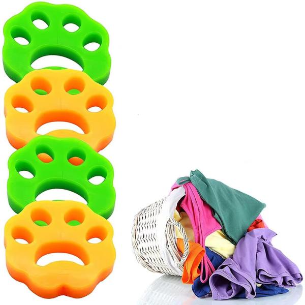 Quality 4 Pack Pet Cleaning Tools Reusable Laundry Pet Hair Catcher Dog Hair Lint Catcher for sale
