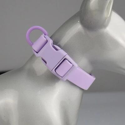 Quality Custom Logo Color PVC Pet Collar Waterproof Silicone Dog Collar And Leash Set for sale