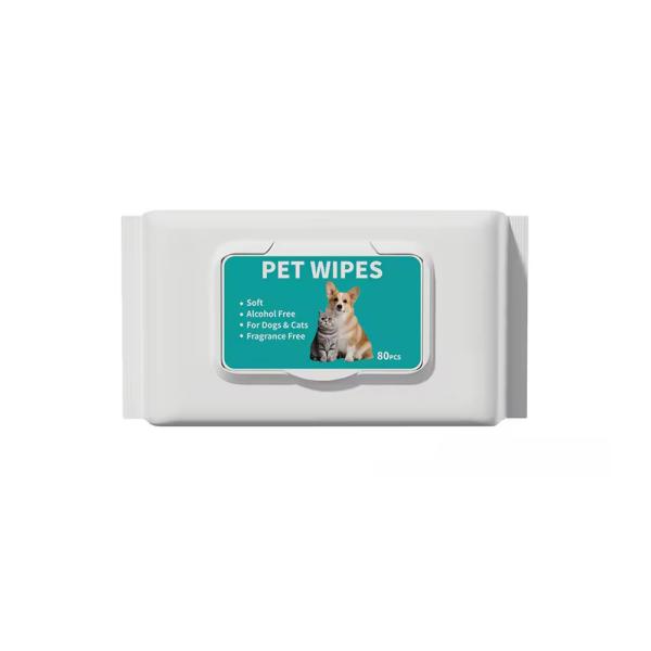 Quality OEM ODM Soft Pet Wet Wipes For Cleaning Dogs Paw Face Eye for sale