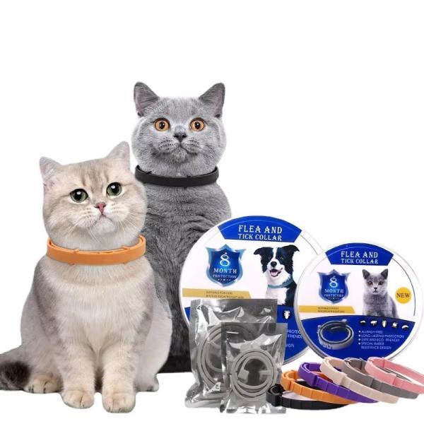 Quality Silicone Solid Pet Collars Pet Treatment Anti Flea And Tick Collar For Dogs And for sale