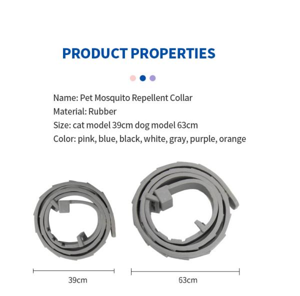 Quality Silicone Solid Pet Collars Pet Treatment Anti Flea And Tick Collar For Dogs And for sale