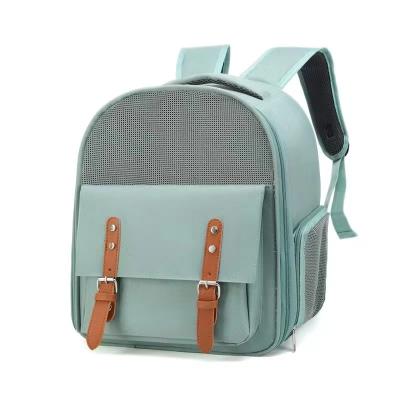 China Large Capacity Breathable Pet Backpack  Portable Outdoor Summer Wire Mesh Cat Carrier for sale