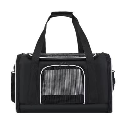 China Canvas Polyester Outing Foldable Dog Backpack Travel Cat Carrier Shoulder Bag for sale