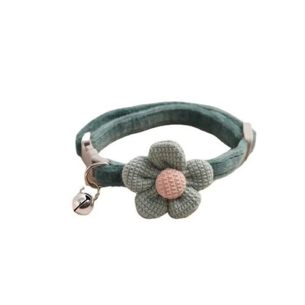 Quality Adjustable Cute Pet Accessories Cartoon Flower Dog Collar Pet Dog Training for sale