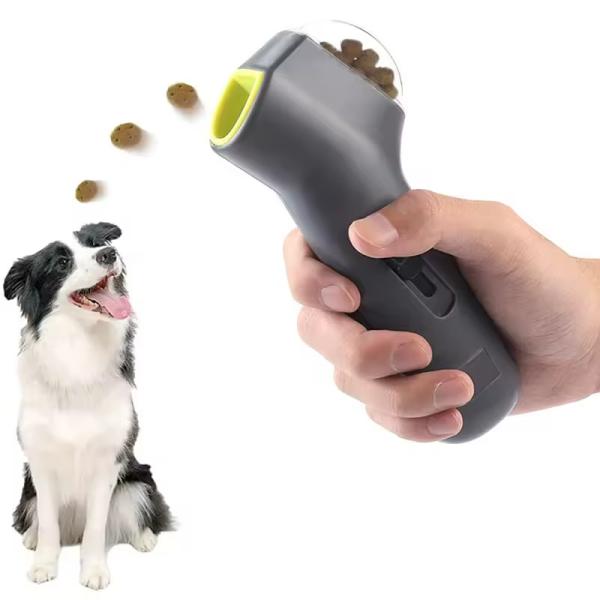 Quality Interactive PP Pet Training Products Dog Treat Launcher Puppy Snack Shooter for sale