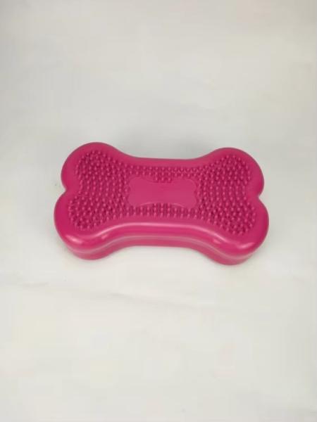 Quality PVC Inflatable Pet Training Products Cartoon Dog Disc Dog Bone Toy For Balance for sale