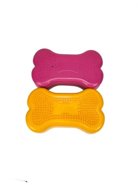 Quality PVC Inflatable Pet Training Products Cartoon Dog Disc Dog Bone Toy For Balance for sale