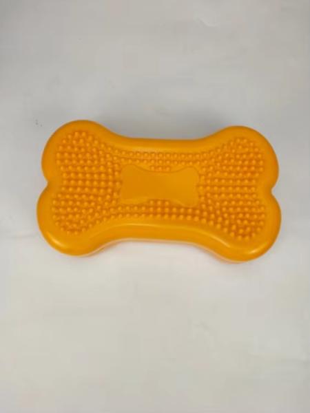Quality PVC Inflatable Pet Training Products Cartoon Dog Disc Dog Bone Toy For Balance for sale