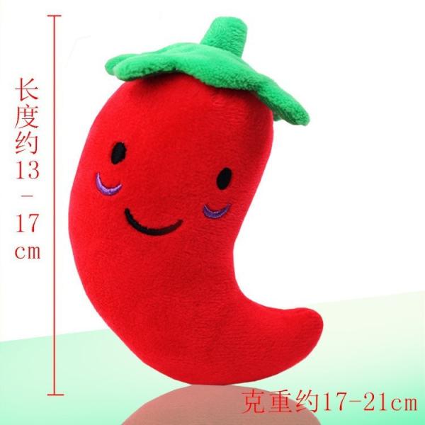 Quality Interactive Plush Pet Toys Chewing Squeaky Plum Toys Fruit And Vegetable Stuffed for sale