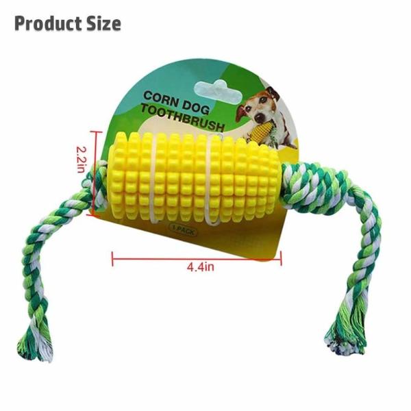 Quality Eco Friendly Dog Treat Dispensing Toy Latex Dog Toothbrush Chew Toy With Cotton for sale