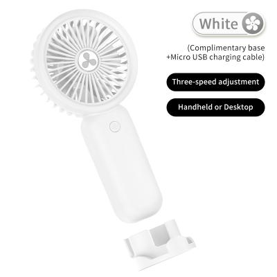 China Rechargeable Desktop Home Mini Application Air Cooling Mini Portable USB Hand Fan for sale