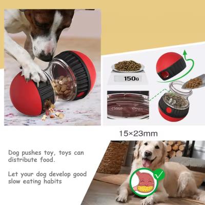 Cina Ingrosso Slow Feeding Dog Toy Puzzle Exercise Rolling Dog Food Dispenser Dog Toy Feeder Pet Slow leaking food ball toys pet steam brush in vendita