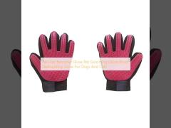 Pet Hair Remover Glove Pet Grooming Glove Brush Deshedding Glove For Dogs And Cats