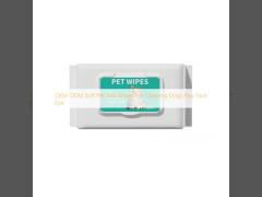 OEM ODM Soft Pet Wet Wipes For Cleaning Dogs Paw Face Eye