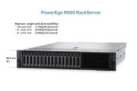 China 2u Rack Model Poweredge R550 15G 2U Server Case / Dell Poweredge Server Dual Socket for sale