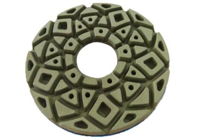 China Snail Lock Diamond Edge Floor Polishing Pad Floor Machine Pads 5 Inch Resin Material for sale