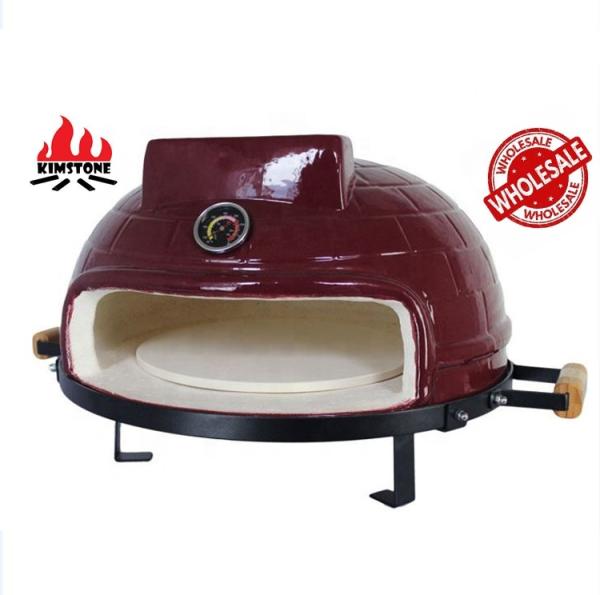 Quality KIMSTONE 21 Inch Mini Outdoor Garden Portable China Wooden Burning Charcoal Pizzaofen Brick Pizza Oven Wood Fired Grill for Sale for sale