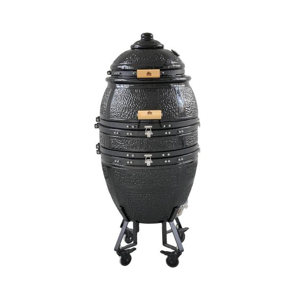 Quality Kimstone High Quality 21 Inch  Ceramic Charcoal Smoker Grill  Tandoor Oven Big Space Hanging Grill Portable for Outdoor & Indoor for sale