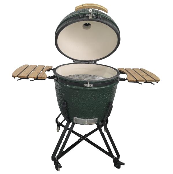 Quality KIMSTONE Large 28 Inch Kamado Grill Outdoor Kitchen Charcoal Barbecue Grill Smokeless Camping Barbecue Grill for sale