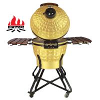 Quality KIMSTONE 2023 New Bbq Grill Parrilla Kamado 24 with Kamado Heat Deflector Bbq for sale