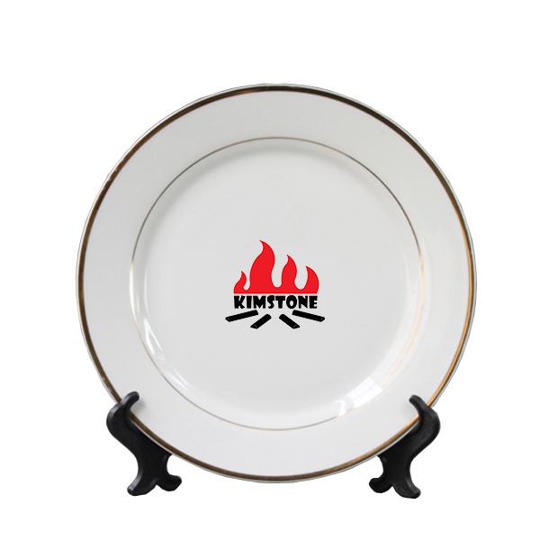 Quality Super White 8inch Ceramic Plate for Charm Kitchen for sale
