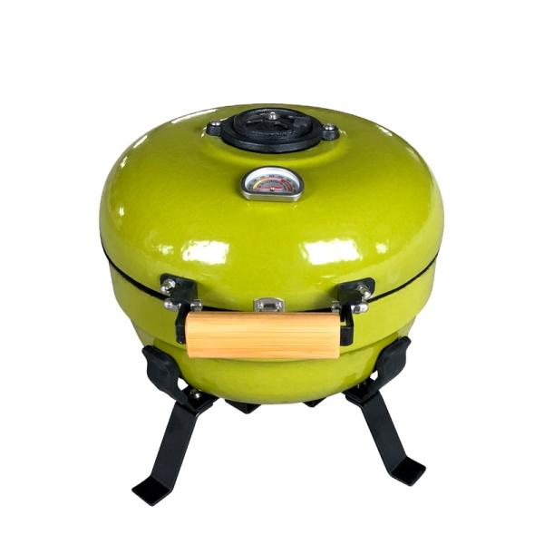 Quality Kimstone 12 Inch Mini  Barbecue Kamado Portable Tandoor Clay Oven Charcoal BBQ Grill Table Smoker for sale