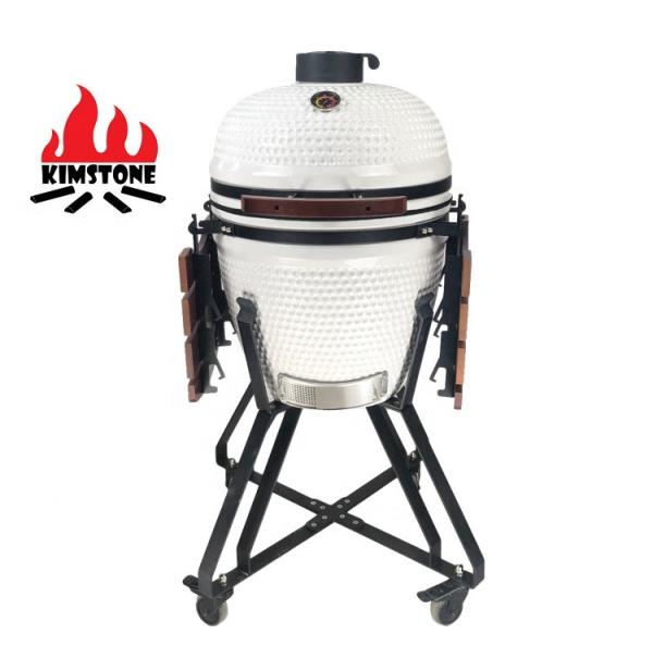 Quality KIMSTONE 21 Inch Homeused Barbeque Grill Outdoor Kitchen Charcoal Ceramic Kamado Griller for sale