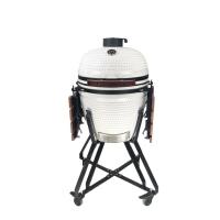 Quality KIMSTONE 21 Inch Kamado Grill Rotisserie Smokeless Charcoal BBQ Grill Lava Rock for sale