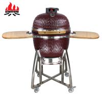 Quality 21 Inches KIMSTONE Outdoor Lifestyle Tandoori Kamado Ceramic Charcoal Grill for sale