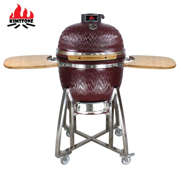 Quality 21 Inches KIMSTONE Outdoor Lifestyle Tandoori Kamado Ceramic Charcoal Grill for sale