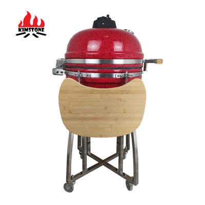 China KIMSTONE Kamado Smoker 21inch Red and Black for sale
