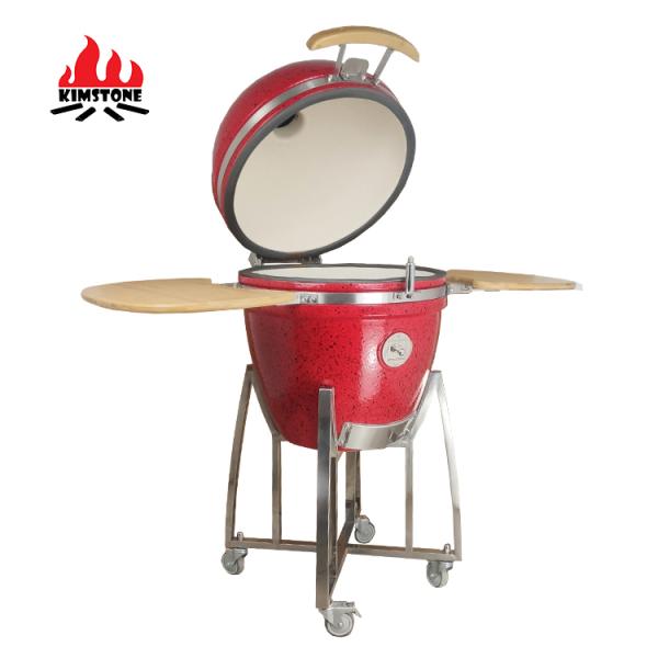 Quality KIMSTONE Kamado Smoker 21inch Red and Black for sale