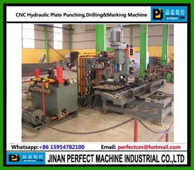 China CNC Hydraulic Punching, Drilling & Marking Machine for Plates for sale