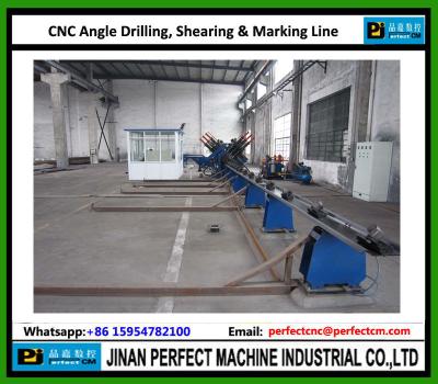 China Perforación de alta velocidad del ángulo del CNC y línea de marcado usadas en la industria de la torre del hierro (AHD2532) en venta