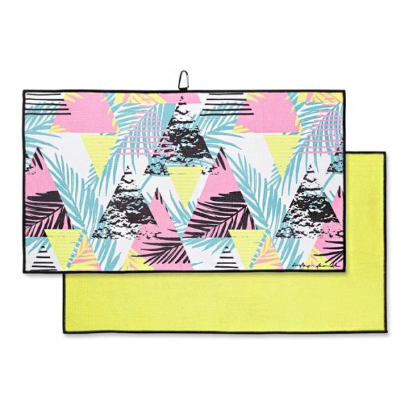 Tissu sur mesure brodé à l' imprimé de transfert serviette de golf pour gaufre de golf super absorbant sublimation