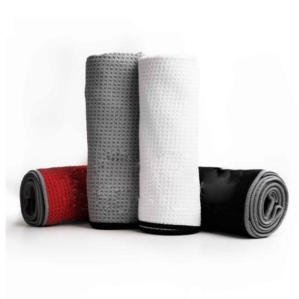 Tissu sur mesure brodé à l' imprimé de transfert serviette de golf pour gaufre de golf super absorbant sublimation