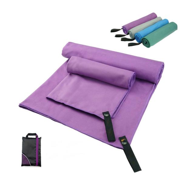 Custom logo extra grote milieuvriendelijke microvezel suede sporthanddoek voor buitenactiviteiten